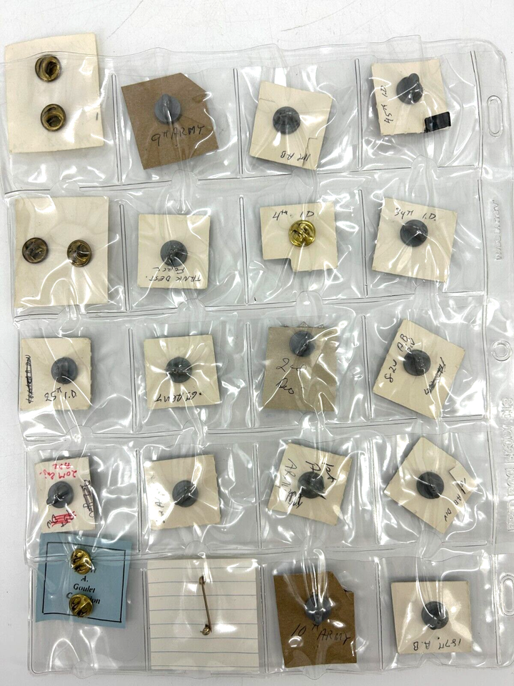 20 Assorted Army Crests & Hat Pins DUI DI Infantry Airborne ARCOM Army ...