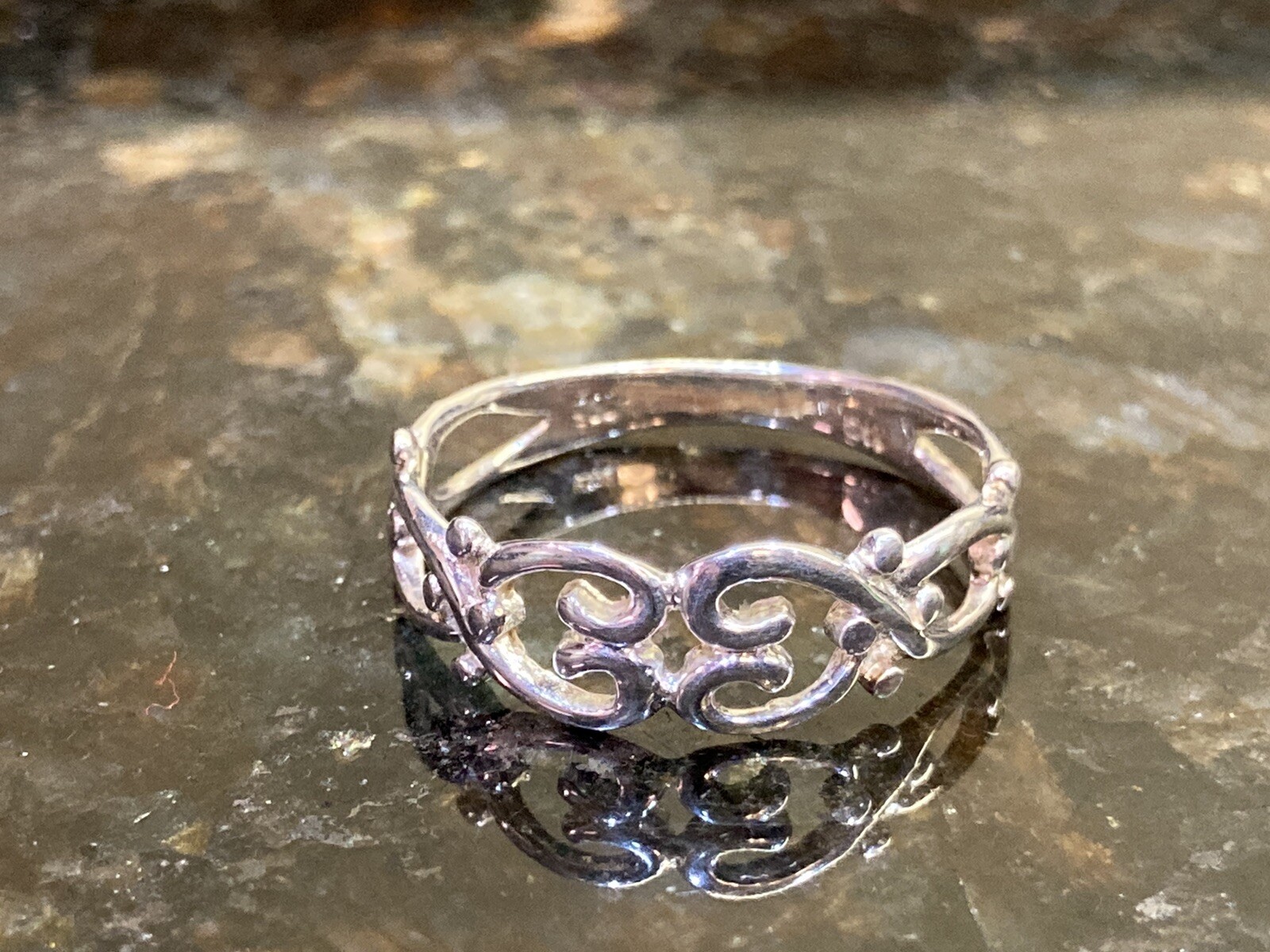 Beautiful Vintage Basket Weave Pattern Sterling Silver 8.75 Ring | eBay