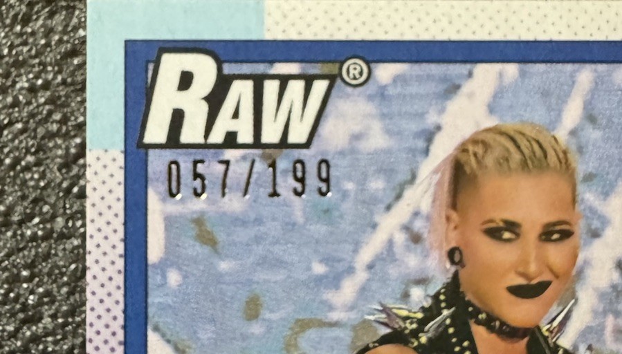 Rhea Ripley On Card Auto Autograph WWE card 2021 Topps Heritage #’d ...