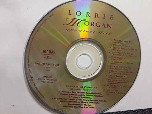 Greatest Hits by Lorrie Morgan (CD, Jun-1995, BNA) Disk Only ...