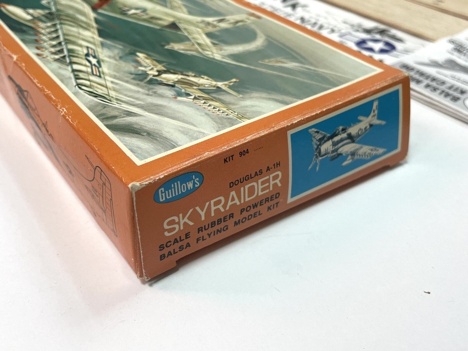 Guillow's Douglas A-1H Skyraider Flying Balsa Wood Model Kit, Warbird ...