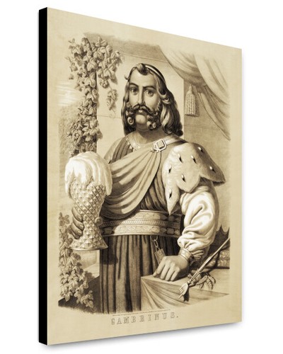 Canvas Print: Gambrinus, The Patron Saint of Beer, 1858 | eBay