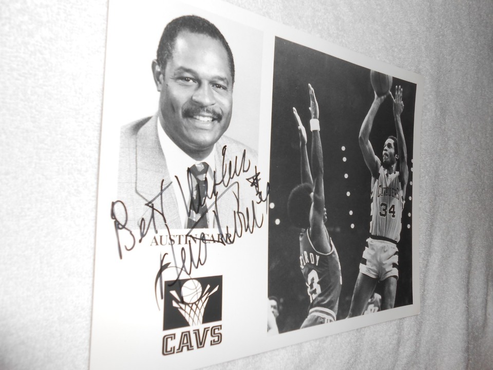 AUSTIN CARR AUTOGRAPH PHOTO CLEVELAND CAVALIERS BASKETBALL 8 1/2 " x 11 ...