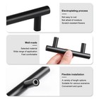 2''-16'' Kitchen Cabinet Pulls Stainless Steel Cupboard Drawer T Bar ...