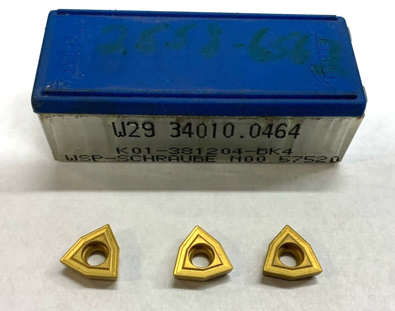 (10 PCS) KOMET W29 34010.0464 GRADE: BK4 CARBIDE INSERTS | eBay