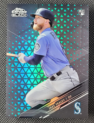2020 topps chrome black Jake Fraley #59 green refractor /99 ROOKIE | eBay