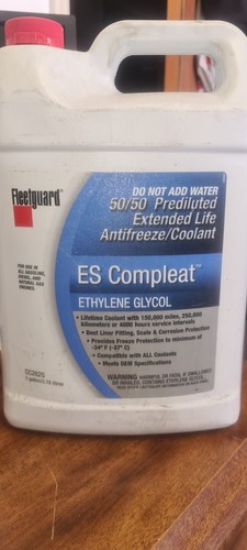 Fleetguard ES Compleat 50/50 Prediluted Extended Life Antifreeze ...