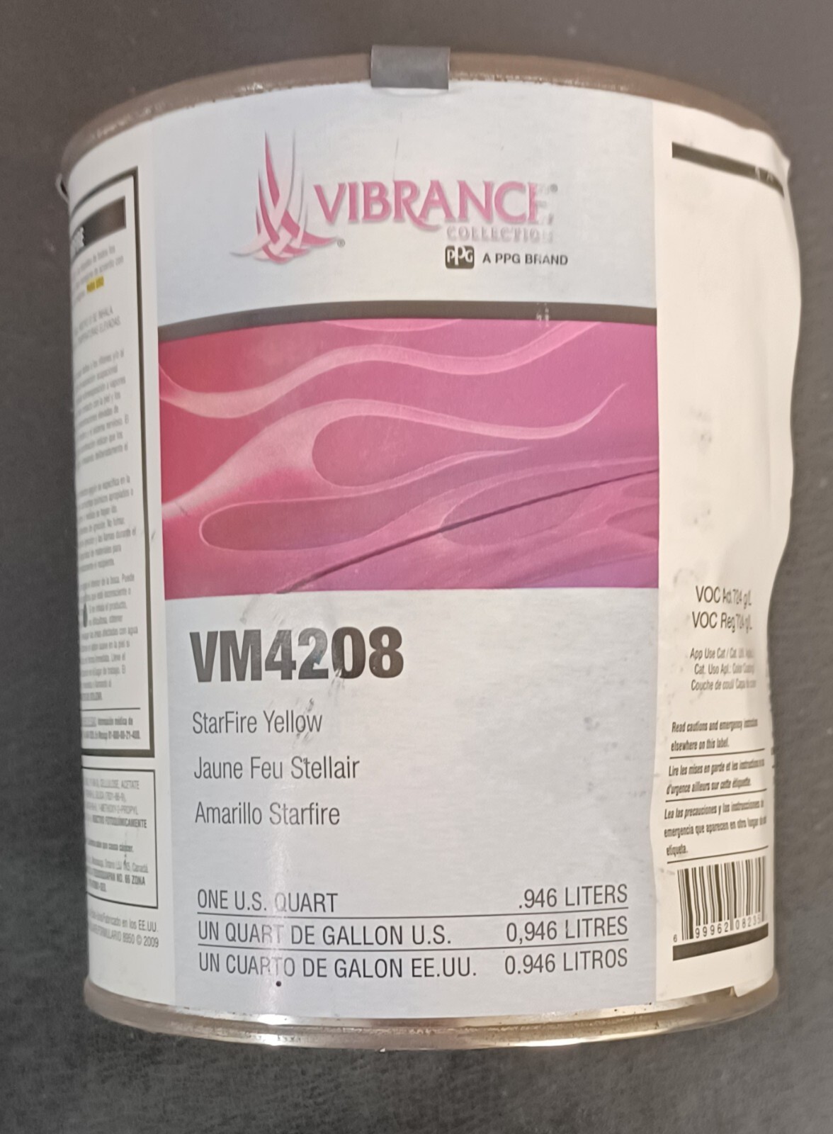 PPG Starfire Vibrance Collection VM4208 Yellow NOS 1 Quart | 1qt
