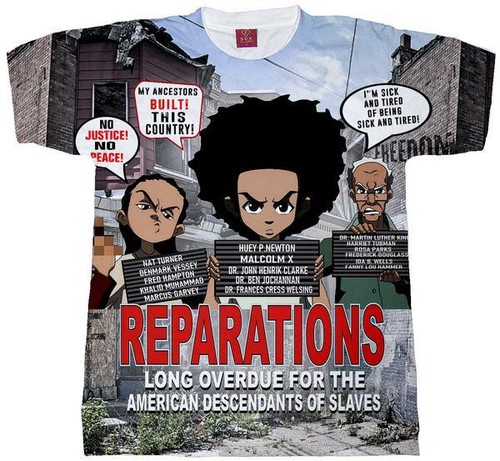 BOONDOCKS REPARATION T-SHIRT. RILEY, HUEY. THE BOONDOCKS SHIRT. UNCLE ...