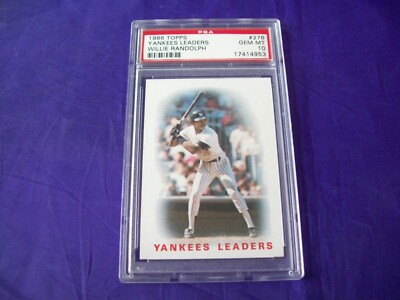 1986 TOPPS #276 YANKEES LEADERS WITH WILLIE RANDOLPH PSA 10 | eBay