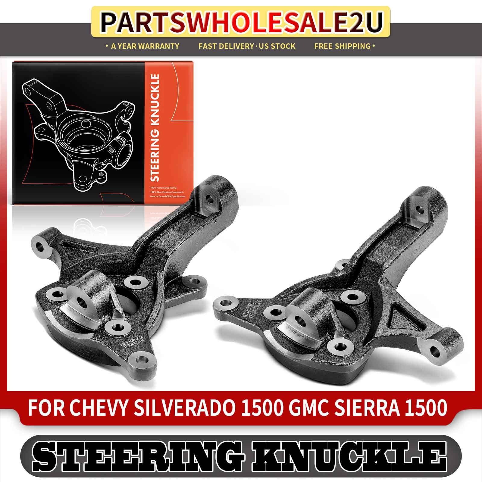 2x Front Side 4.5" Lift Spindles for Chevrolet Silverado 1500 GMC ...