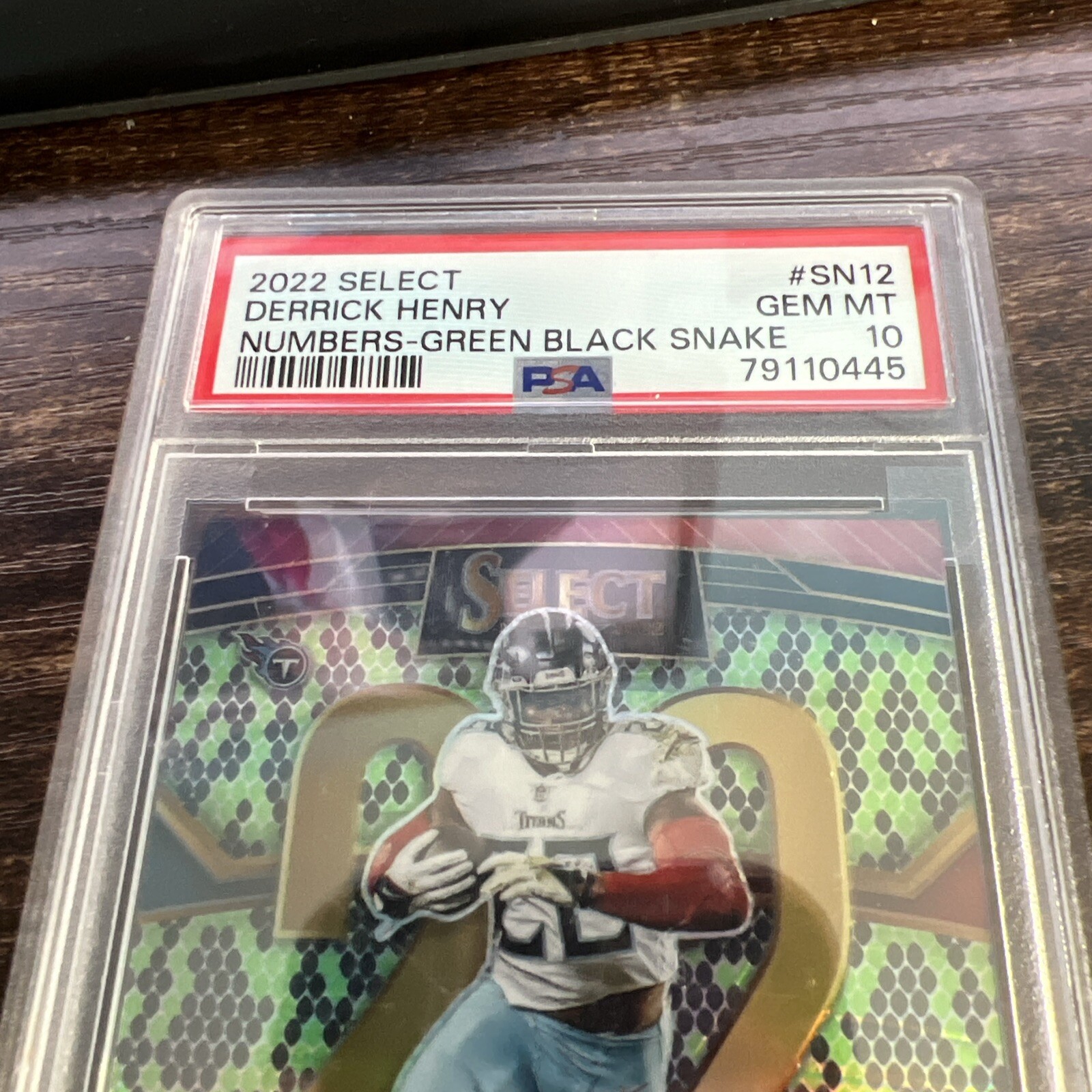 2022 Select Derrick Henry Numbers Green Black Snake PSA 10 first on ...