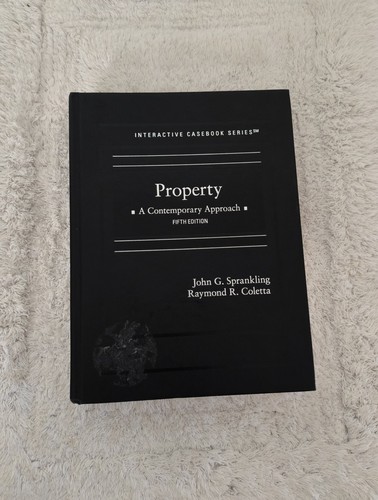 Property : A Contemporary Approach by Raymond Coletta and John ...