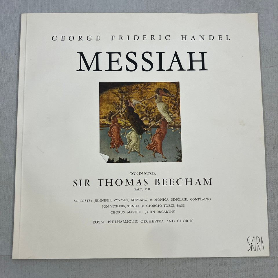 Handel Messiah Sir Thomas Beecham RCA Victor Soria Series 1959 Box Set ...