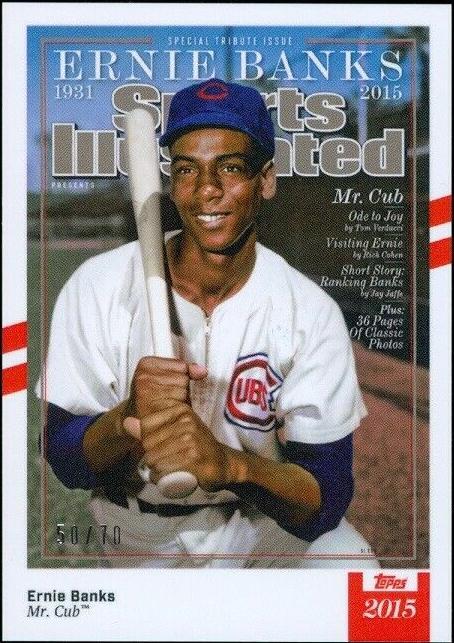 2021 Topps X Sports Illustrated - Ernie Banks #19 White with Red ...