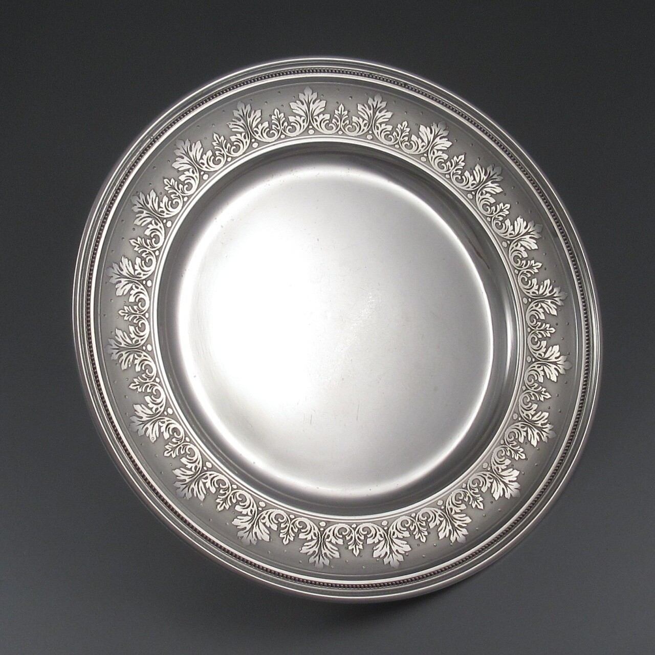 Antique French Sterling Silver Dish Plate, Doutre-Roussel, Master ...