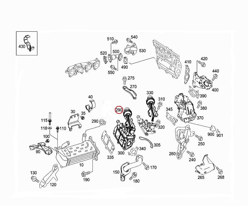 NEW GENUINE MERCEDES BENZ E CLASS W212 INTAKE MANIFOLD EGR VACUUM CELL ...