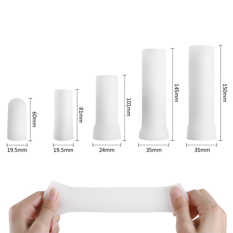 2Pcs/Set Penis Silicone Sleeve for Extender Stretcher Max Vacuum ...
