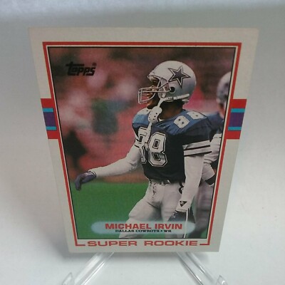 Michael Irvin Cowboys 1989 Topps Super Rookie #383 | eBay