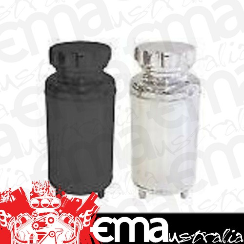 Aeroflow AF77-1015BLK Universal Radiator Overflow Tank 8" x 3.5" -4 ORB ...