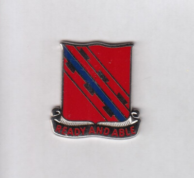 US Army 411th Engineer Battalion DUI crest c/b clutchback badge V-21 | eBay