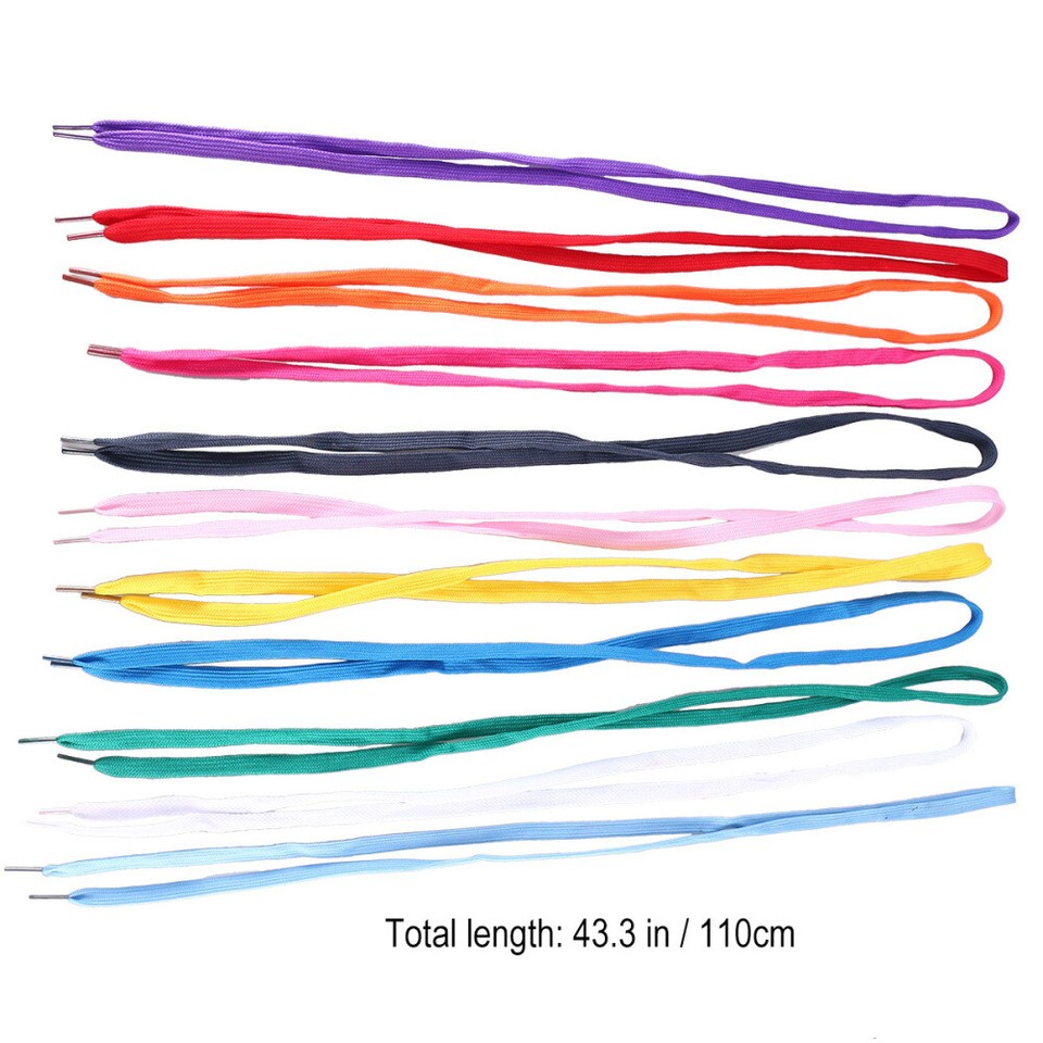 12 Pairs Colored Shoe Laces Colorful Shoelaces for Sports Shoes /Boots ...