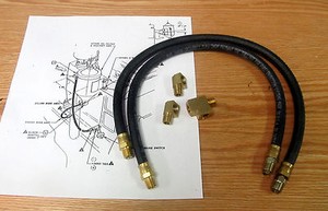 1955 1956 1957 58-61 CHEVY OIL FILTER HOSE KIT 6 CYLINDER ** USA MADE ...