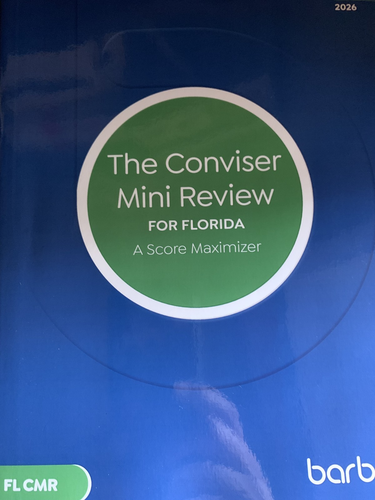 2025 2026 Barbri Bar Exam The Conviser Mini Review for Florida FL & MBE ...