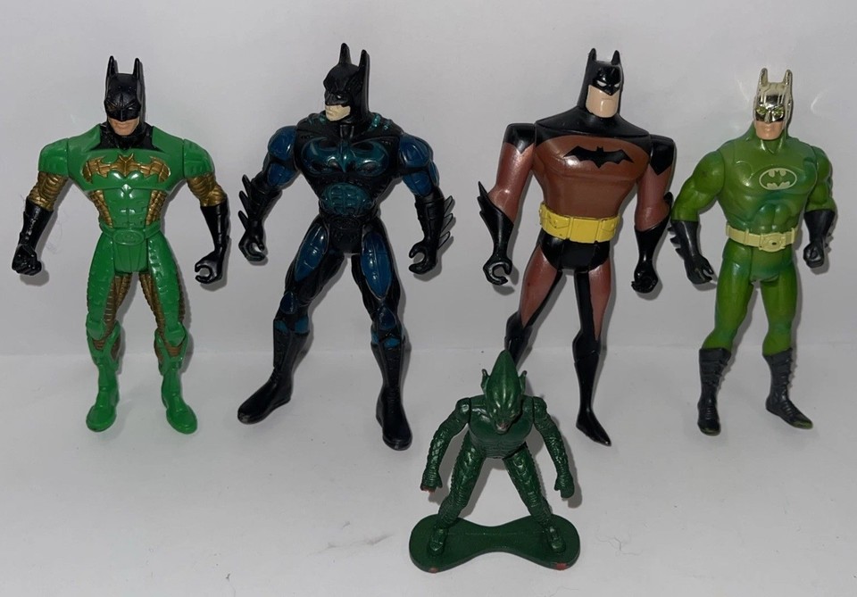 Vintage 1990's DC Marvel, Batman,Superman Action Figures Lot 17 Read ...
