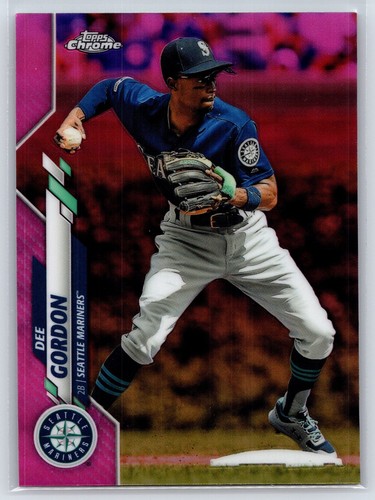 2020 Topps Chrome Dee Gordon Pink Refractor #107 Mariners | eBay