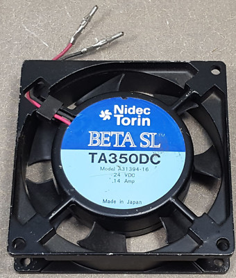 24V DC Nidec Torin Beta SL Fan, A31394-16. 3-5/8 X 3-5/8 X 1. (Japan ...