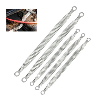 5 PCS Automotive Ground Straps Flat Braided Copper Ground Strap Car ...