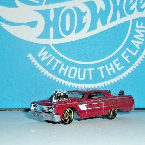 Hot Wheels '64 Chevy Impala #058 HW Tooned 9/10 Dark Red Loose VHTF! | eBay
