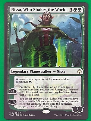 MTG - Nissa, Who Shakes the World - War of the Spark - Near Mint ...