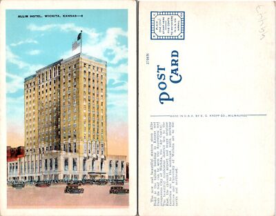 Allis Hotel Wichita Sixteen Story Building Kansas KS Postcard Unused ...