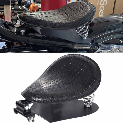 Leather Motorcycle Solo Seat Spring Base Plate Bracket For Harley ...