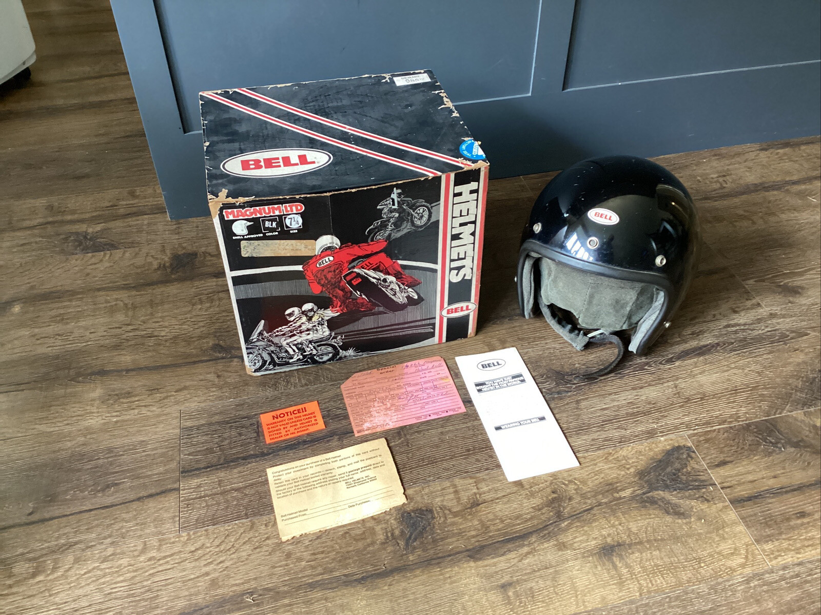 Vintage 1985 Bell Magnum LTD Helmet w/ Box & Papers Dirt Bike ...