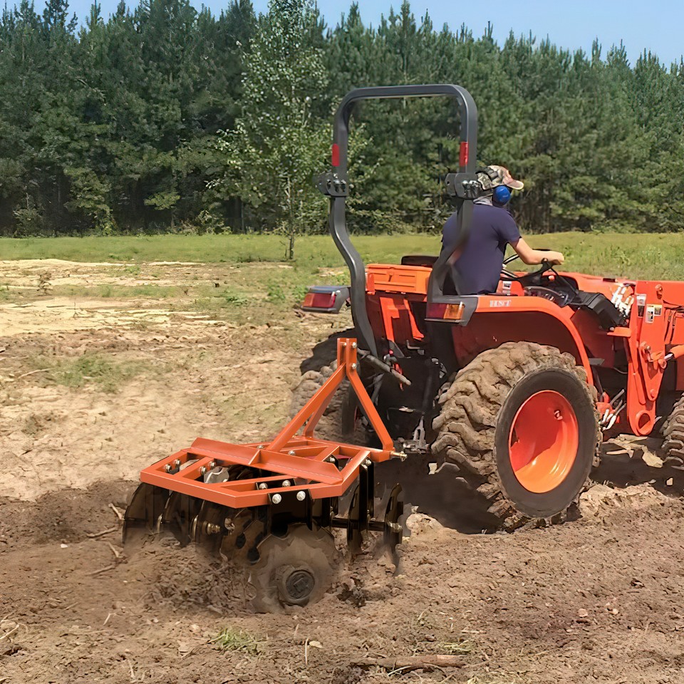 4 FT Notched Disc Harrow Plow For Cat 0 &Cat 1 Fit For Kubota John ...
