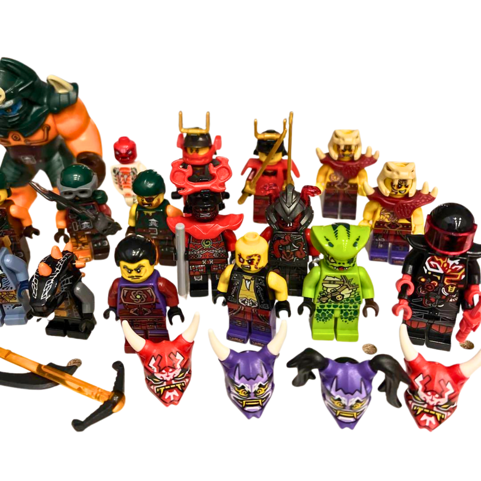 LEGO Ninjago Villains Minifigure Dogshank Lord Garmadon Oni Masks ...