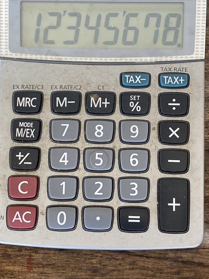 Casio MS-80TV Two Way Power Solar Desktop Calculator Tested Working | eBay