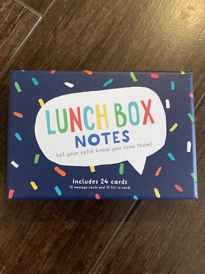 Designer Lunch Box Notes 24 Boxed Cards Kids School Lunchbox ...