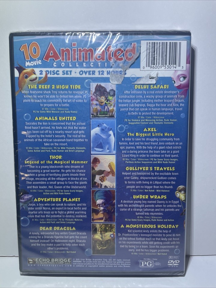 10-Film Animated Family Collection (DVD) 96009530143| eBay