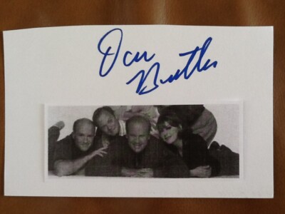 Dan Butler SIGNED Paper Movie TV Actor Frasier "Bulldog" Silence of the ...