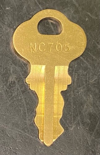 Original Northwestern Corporation Key Number NC705 for Peanut Gumball ...
