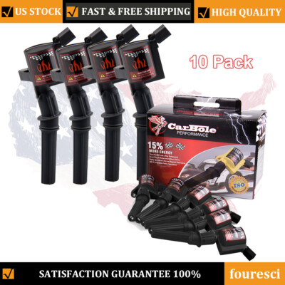 ( Set of 10 ) Ignition Coils Pack for Ford F-150 4.6L / 5.4L V8 1997 ...
