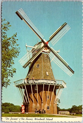 Postcard: "De Zwaan" Windmill - 200 Years Old and Still Working ...