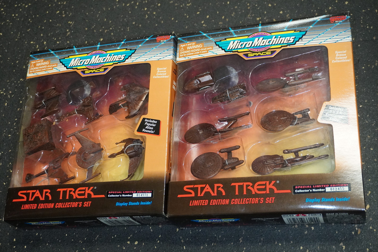 Micro Machines Space Star Trek USS Enterprise and Alien Vessels 66124 ...