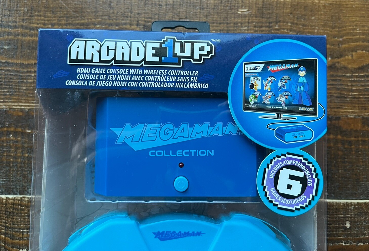 Arcade1Up Wireless Plug & Play Mega Man Collection Set 1-6 Arcade 1Up ...