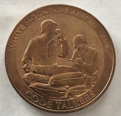 White Mountain Apache Tribe Code Talkers World War II Coin Medal | eBay