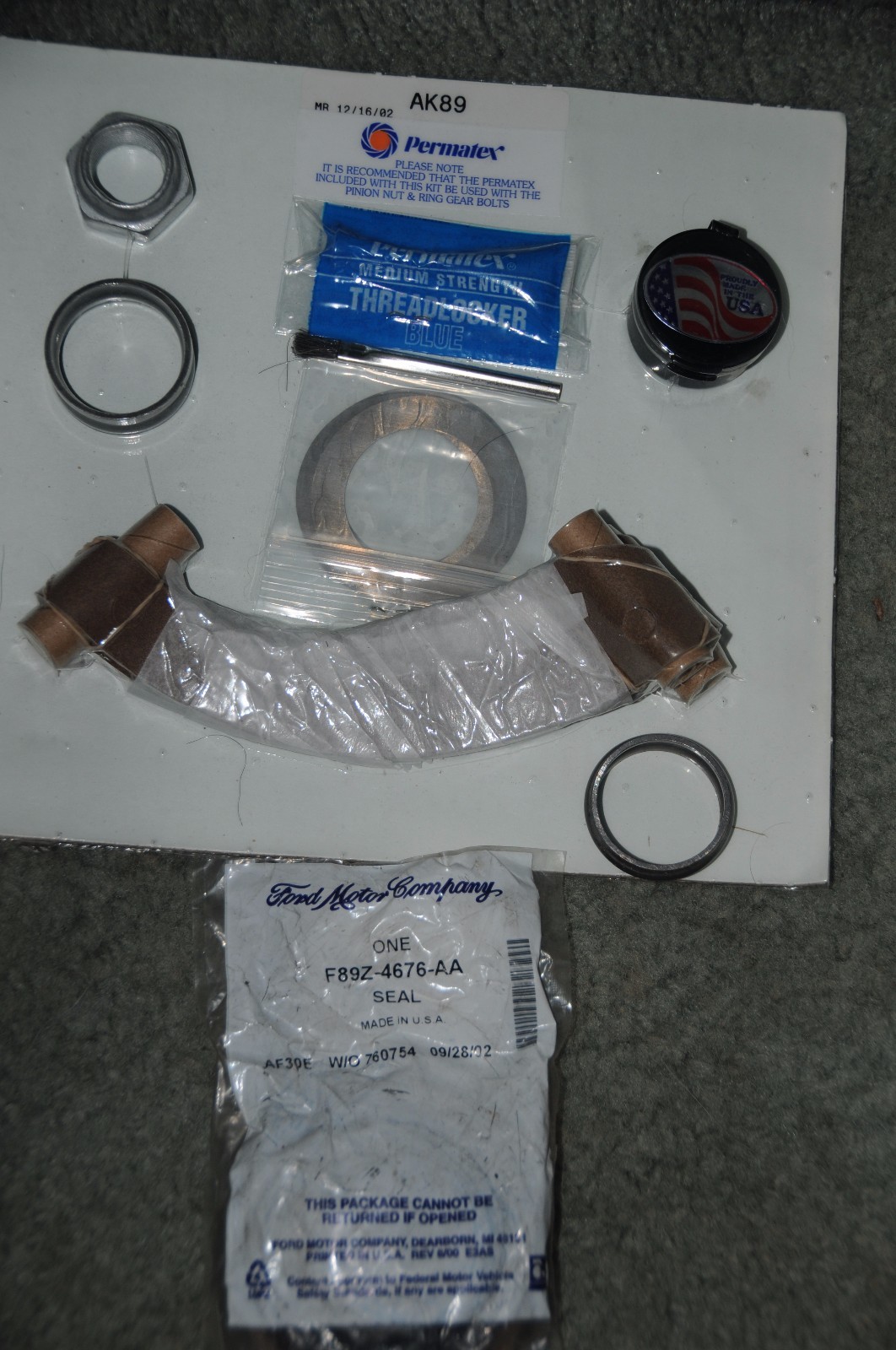 DANA Spicer Ford Rear End Rebuild Kit, 1986-2009-Dana 44, 8.8 Gear Size ...